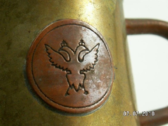 Authentic Antique Navy Rum Cup or Rum Measures Copper Tin Lining Royal ...