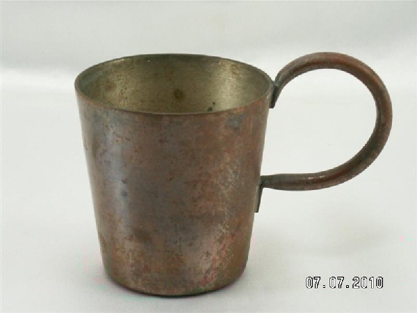 Authentic Antique Navy Rum Cup or Rum Measures Copper Tin Lining Royal ...