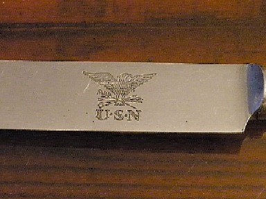 Grouping Set U.S. Navy Captain Silverware Set King's Design Federal War ...