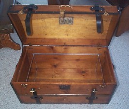 1 Authentic 100-150 year old Antique Restored Domed Sea Chest, Captain ...